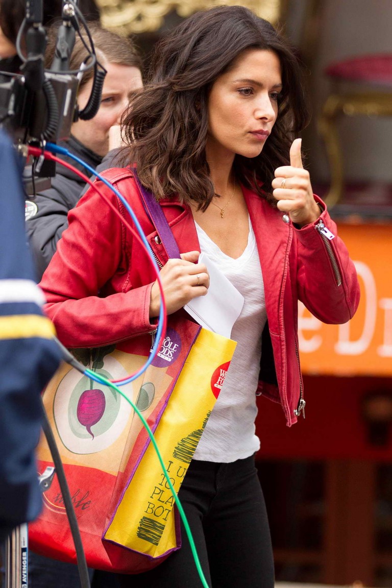 Sarah Shahi on Set of TV Series Drew in New York City 03/16/2016 ...