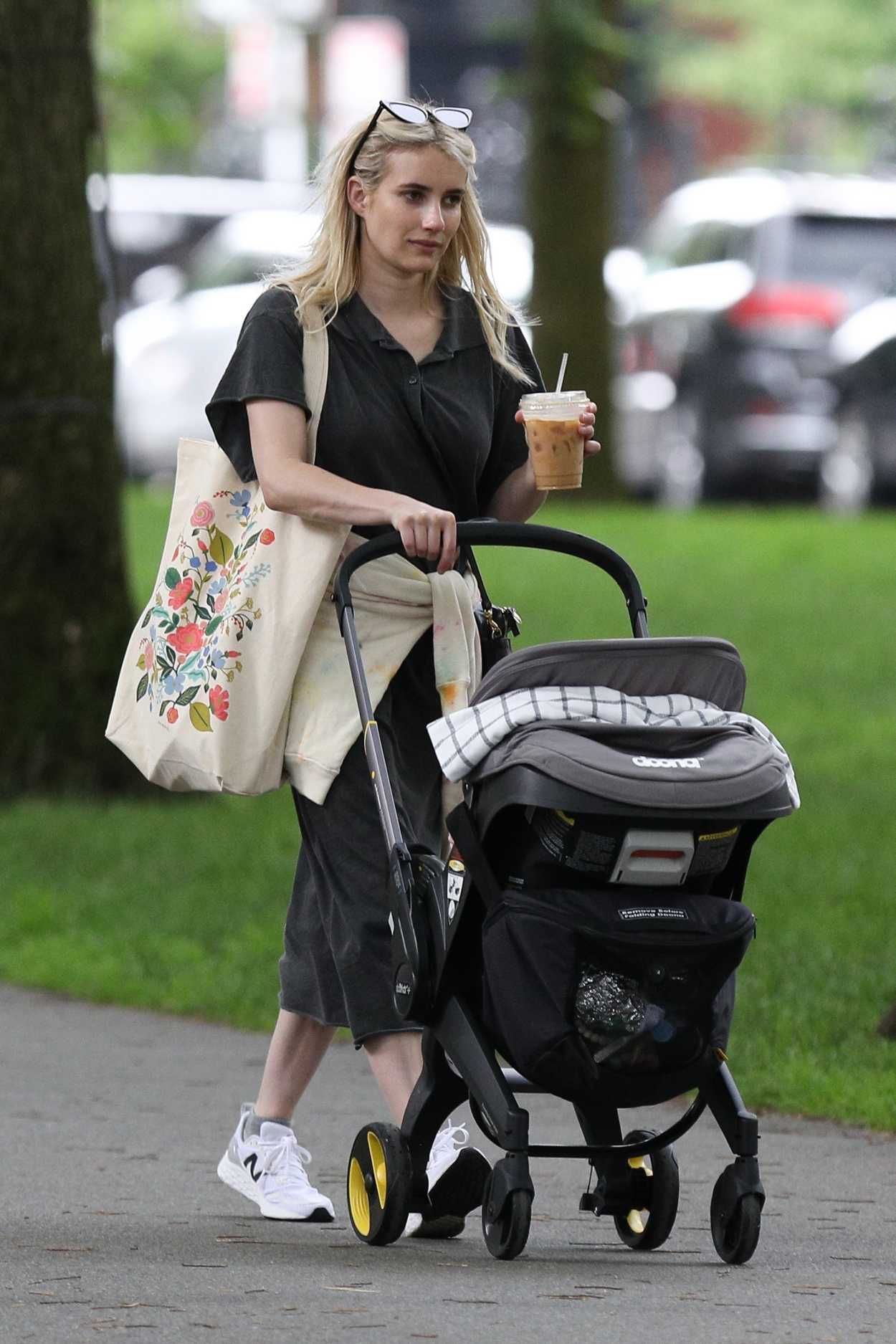 Emma Roberts In A White Sneakers Was Spotted On A Morning Walk With Her Emma Roberts In A White Sneakers Was Spotted On A Morning Walk With Her